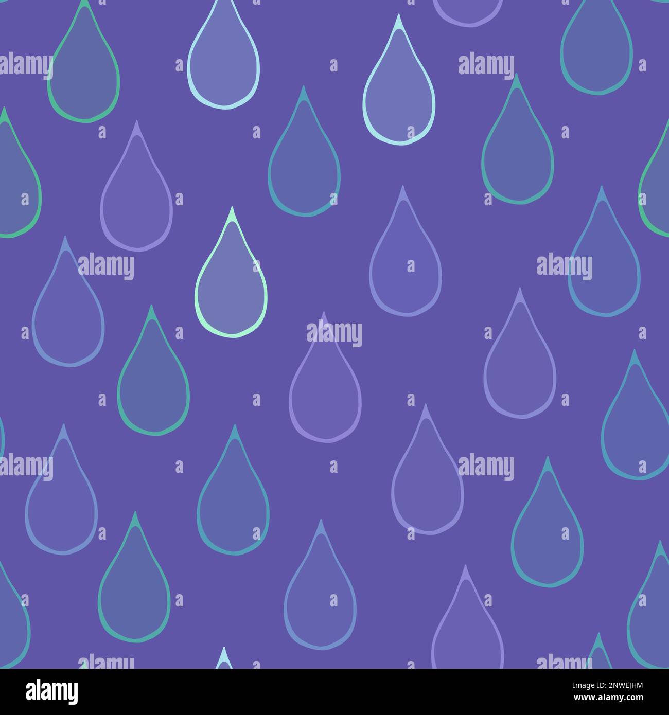 Cartoon water seamless rain drops pattern for wrapping paper and kids ...