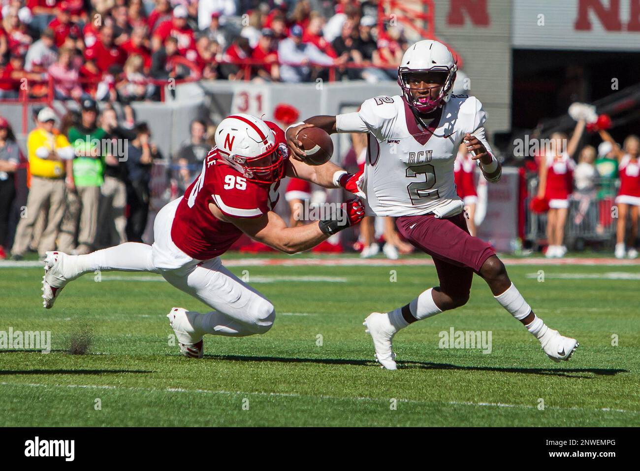LINCOLN, NE - OCTOBER 27: Bethune Cookman Wildcats quarterback David ...