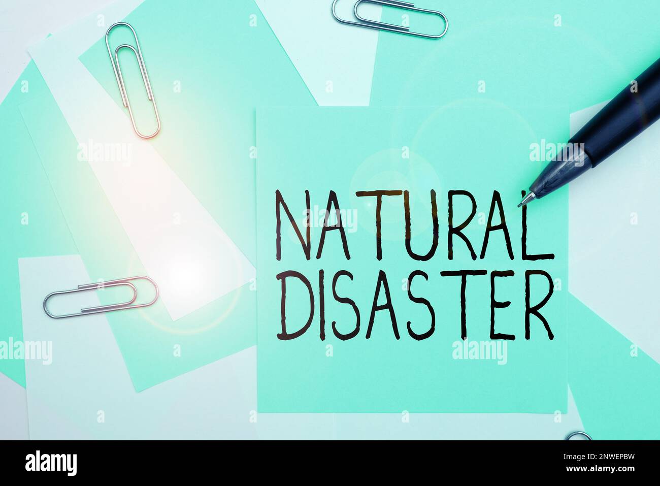 Handwriting text Natural Disaster, Internet Concept occurring in the ...