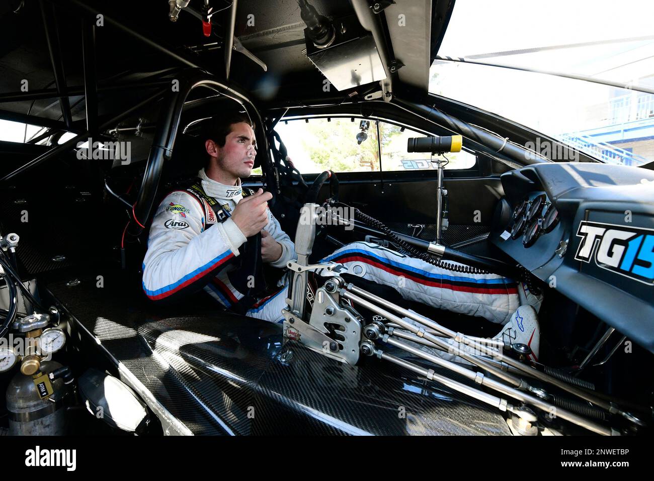 LAS VEGAS, NV - OCTOBER 26: Tanner Gray (15 PRO) Chevrolet Camaro NHRA ...
