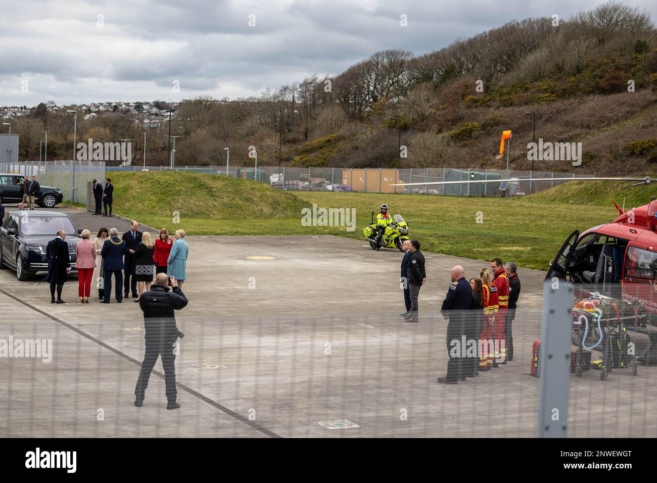 The Prince and Princess of Wales' visit South Wales at Llanelli Air ...