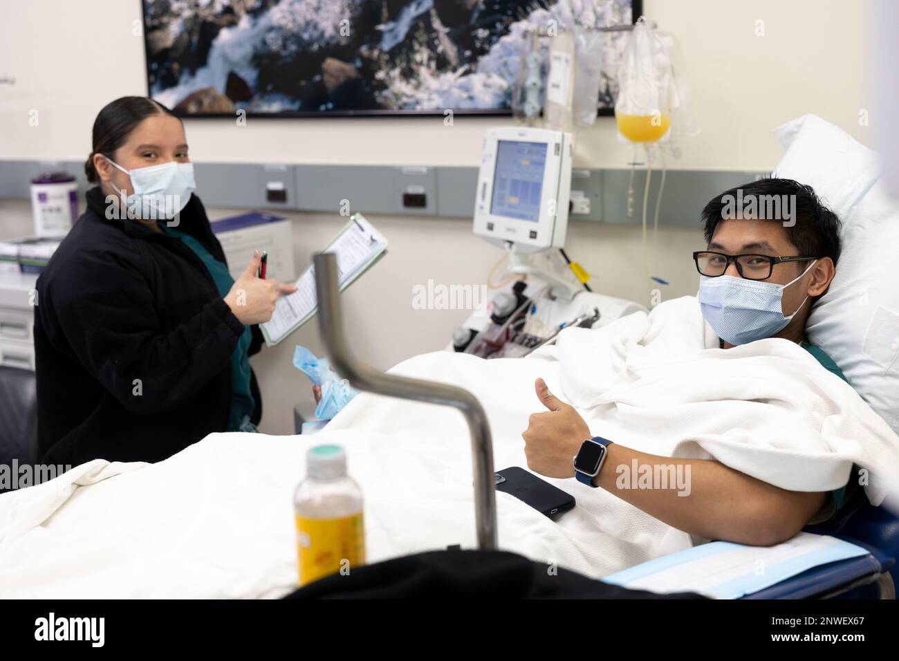 Hospital Corpsman Brix Baylon assigned to Walter Reed National Military ...