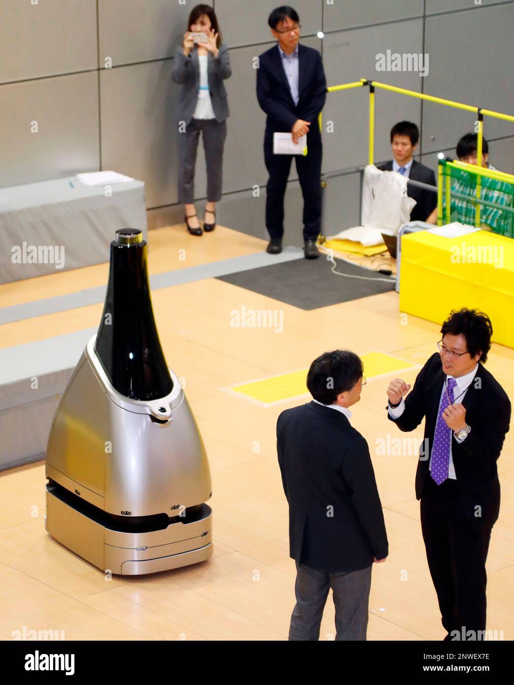 A newly developed security robot called Perseusbot shows its ability to ...