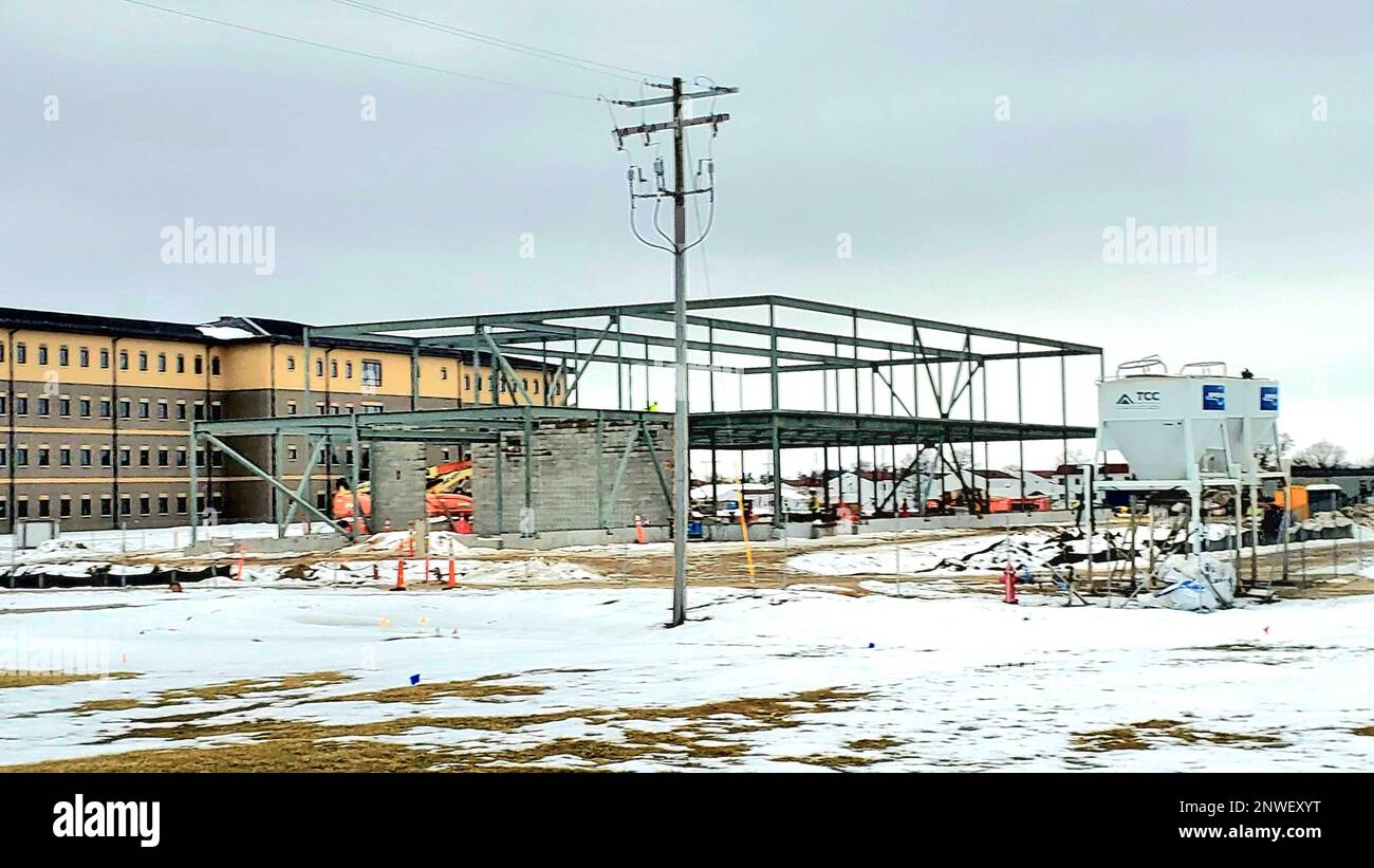 The construction area for a future transient training brigade ...