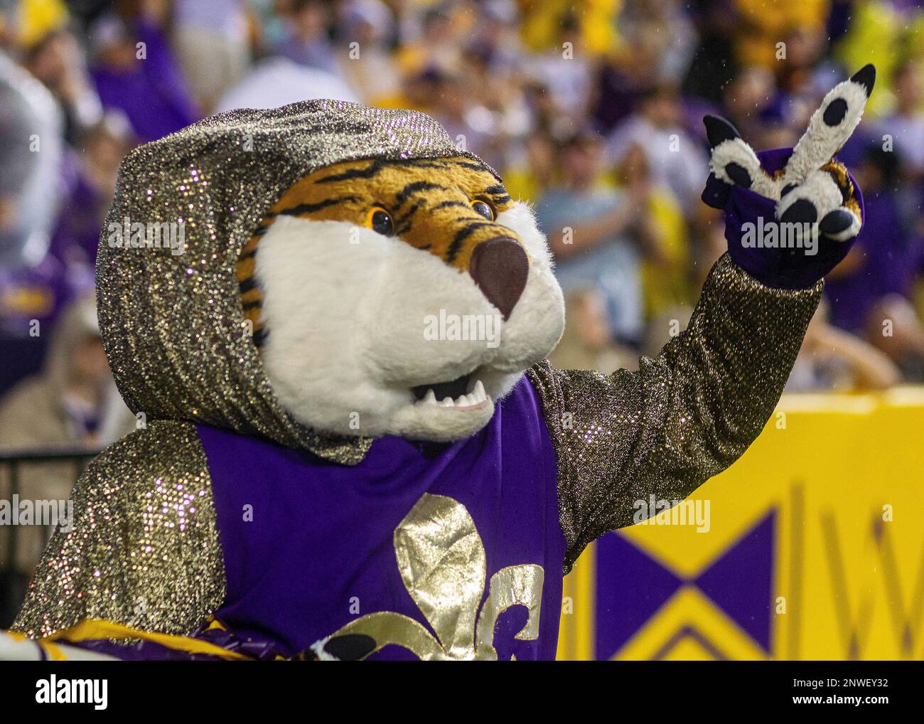 BATON ROUGE, LA - OCTOBER 20: LSU Tigers mascot "Mke" the tiger ...
