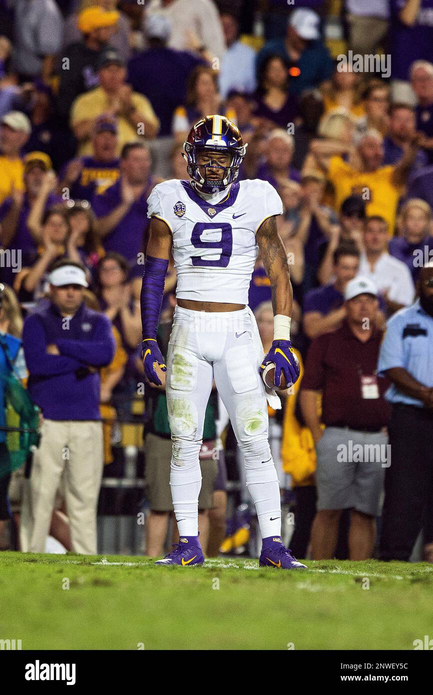 BATON ROUGE, LA - OCTOBER 20: LSU Tigers safety Grant Delpit (9 ...