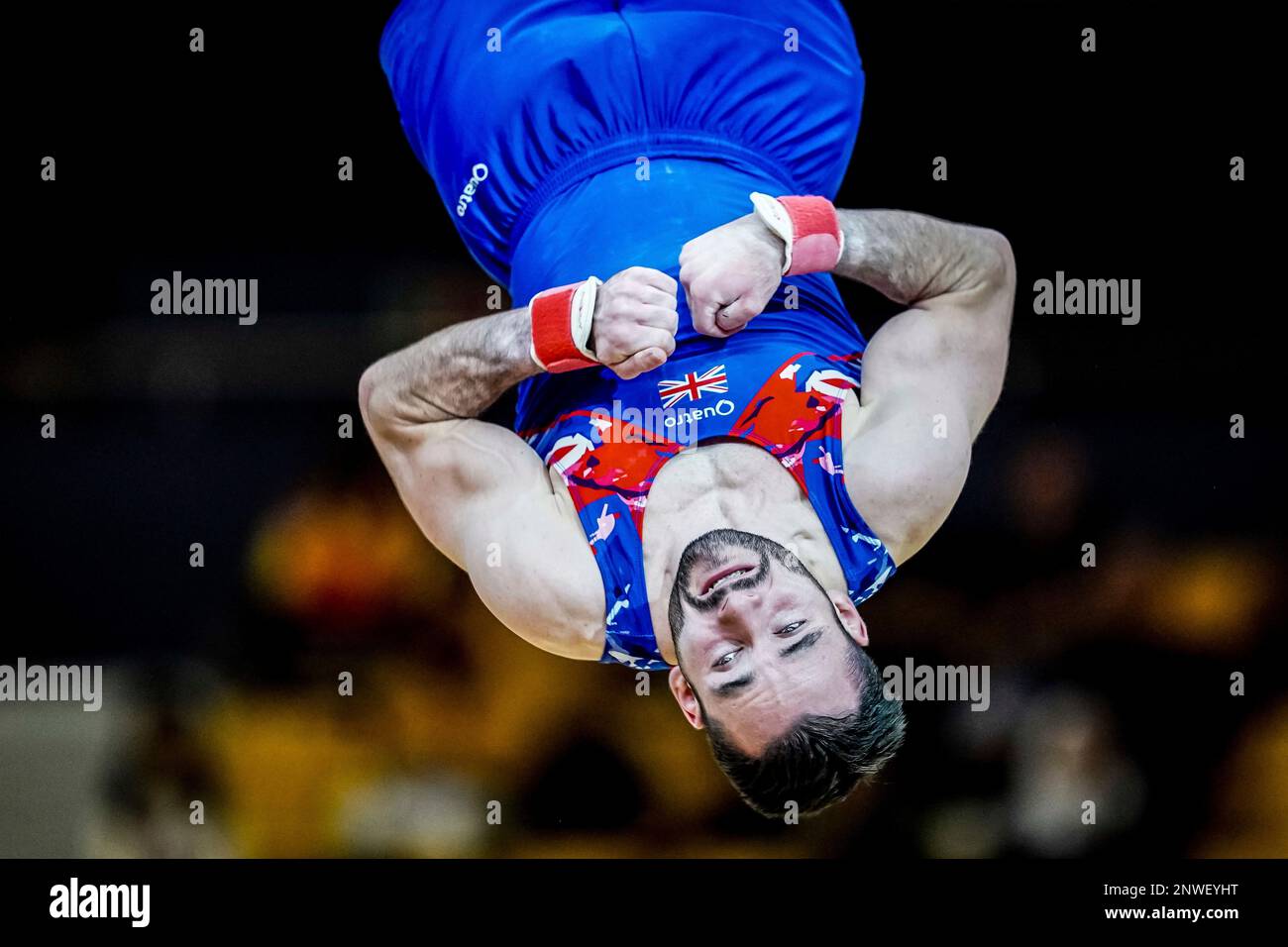 October 26, 2018: James Hall of Great Britain during Floor ...