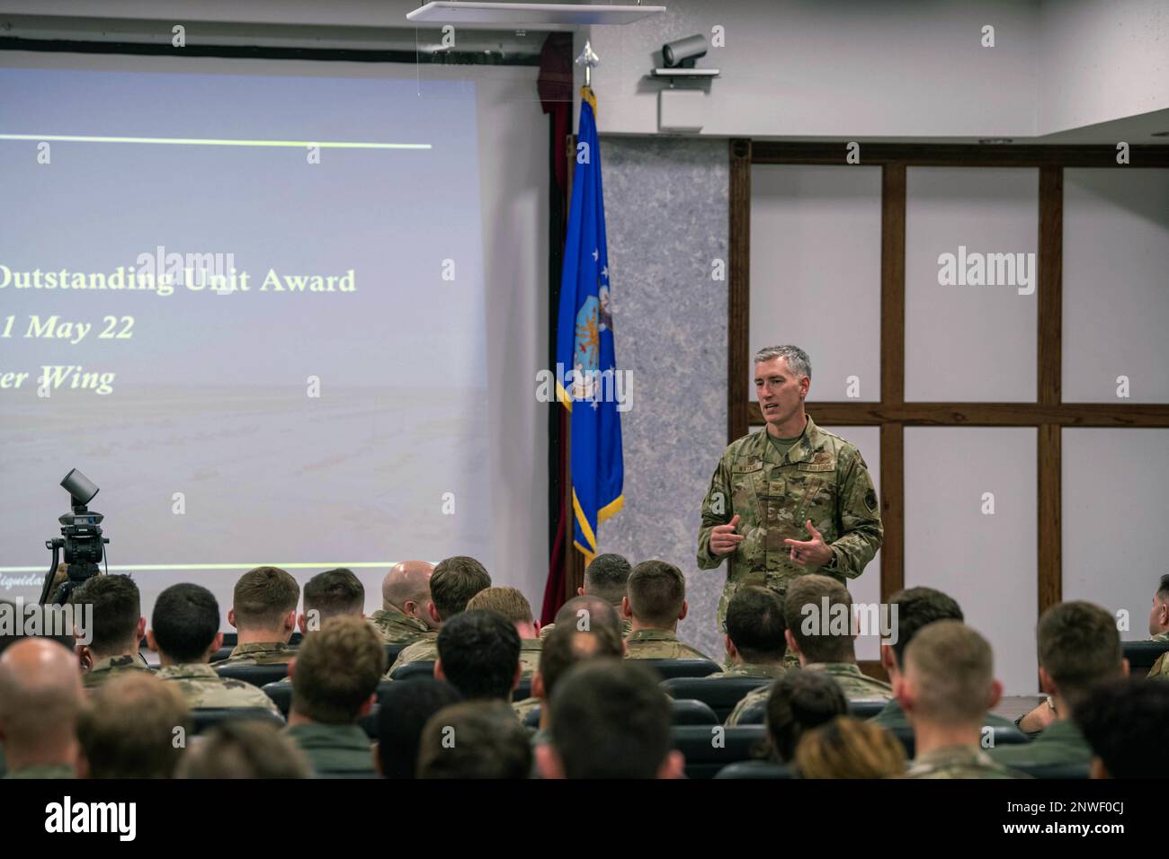 U.S. Air Force Col. George Watkins, 325th Fighter Wing commander ...