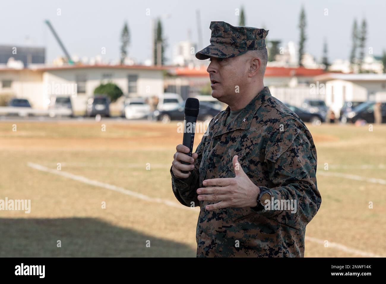 U.S. Marine Corps Brig. Gen. Adam Chalkley, commanding general of 3rd ...