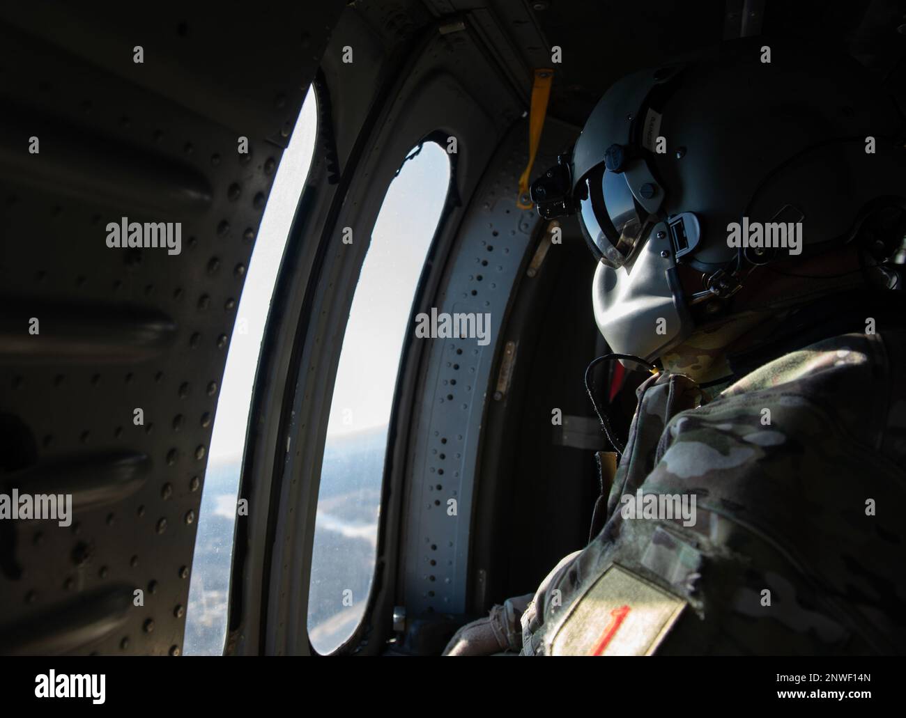 A U.S. Army Soldier assigned to the 3rd Assault Helicopter Battalion ...