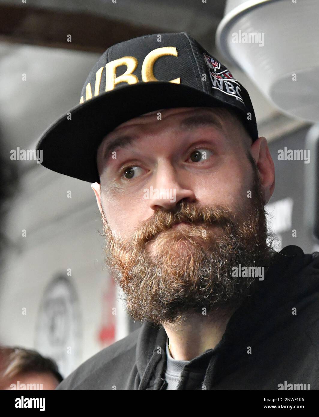 10-25-18. Santa Monica CA. Lineal Heavyweight Champion Tyson Fury works ...