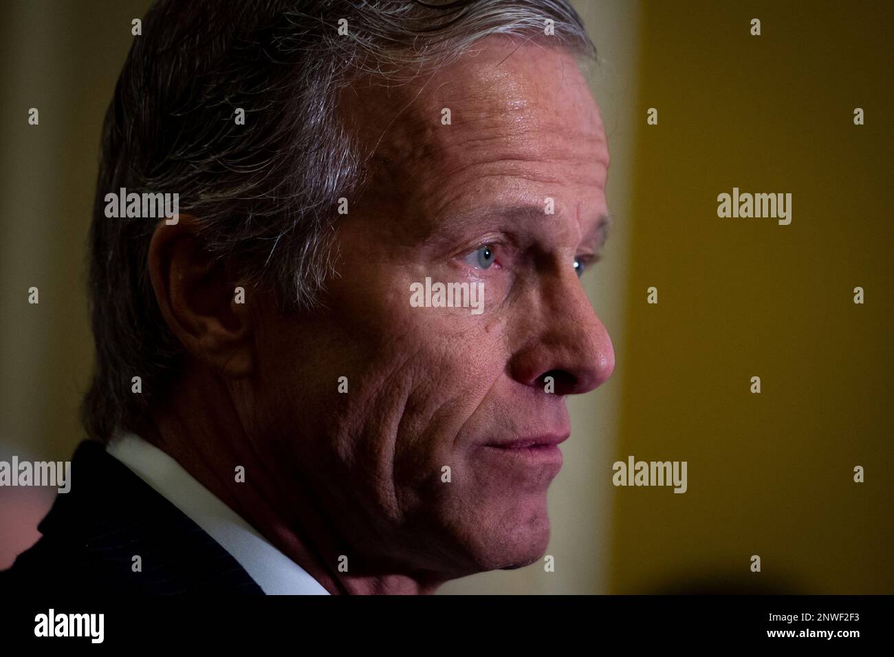 United States Senator John Thune (Republican of South Dakota) offers ...