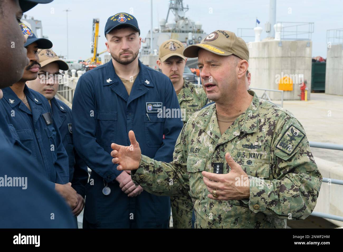 NAVAL STATION NORFOLK (February 9, 2023) - Vice Adm. Jim Kilby ...