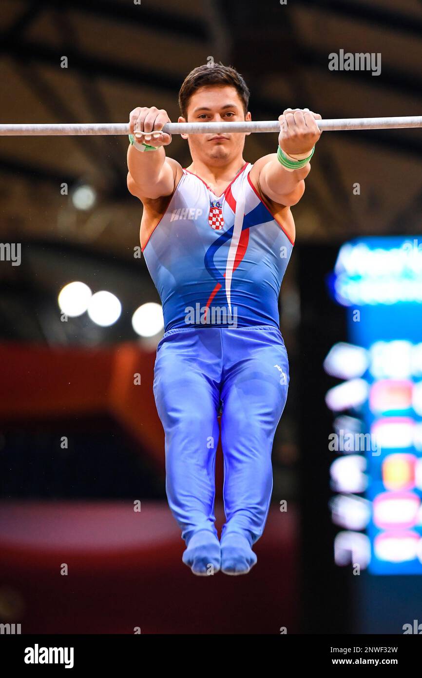 October 25, 2018 - Doha, Qatar - TIN SRBIC from Croatia competes on the ...