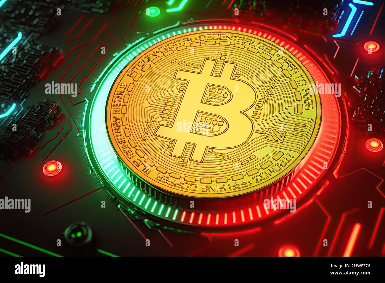 Btc day chart on black hi-res stock photography and images - Alamy