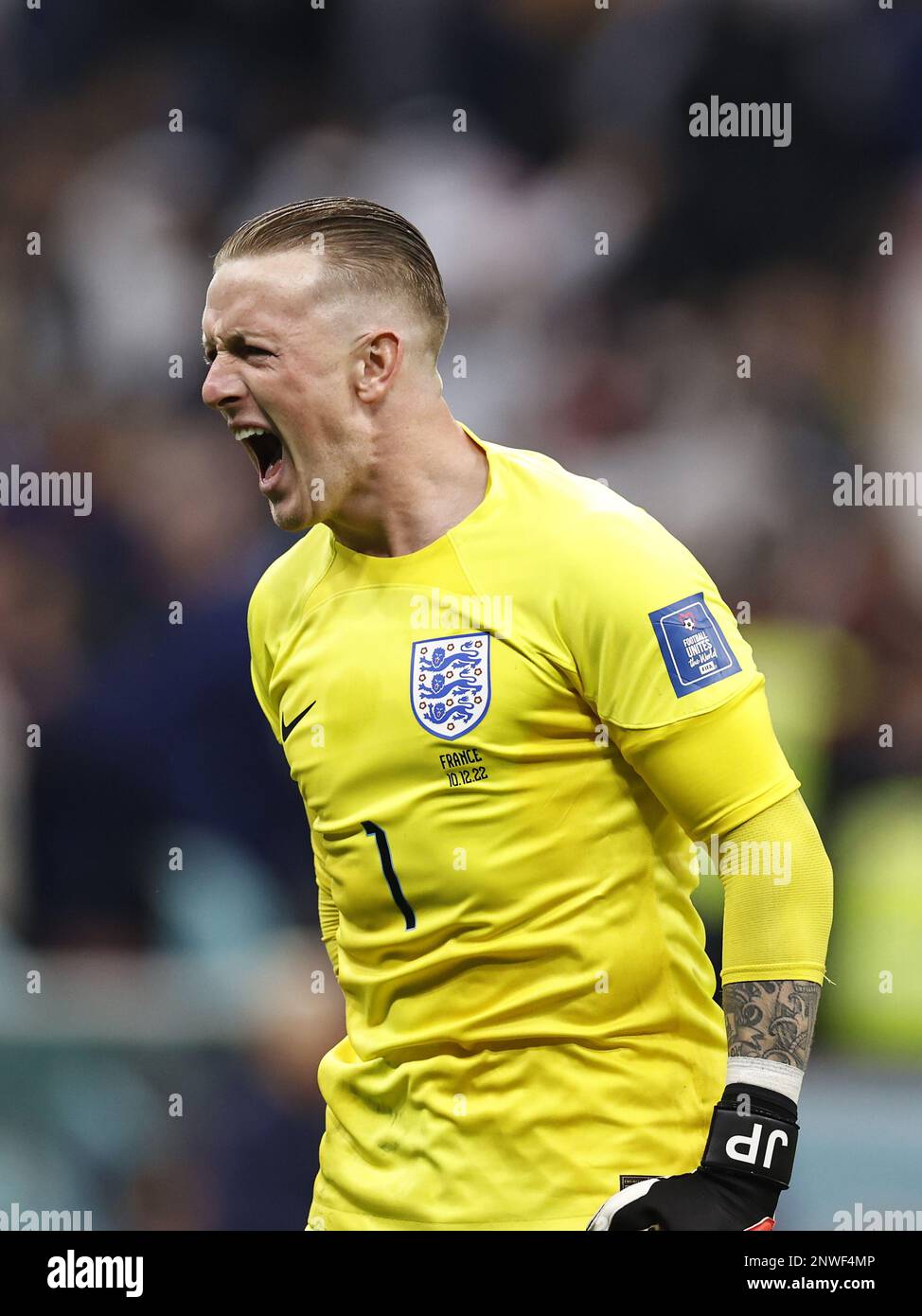 AL KHOR - England goalkeeper Jordan Pickford during the FIFA World Cup ...