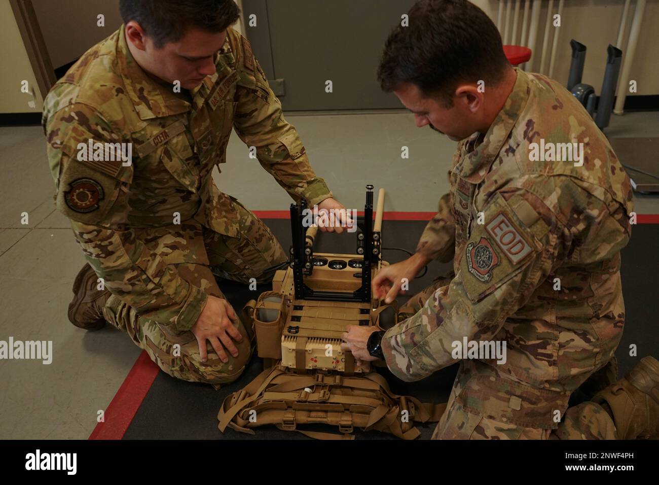 From left, U.S. Air Force Staff Sgt. Kyle Cota, 6th Civil Engineer ...