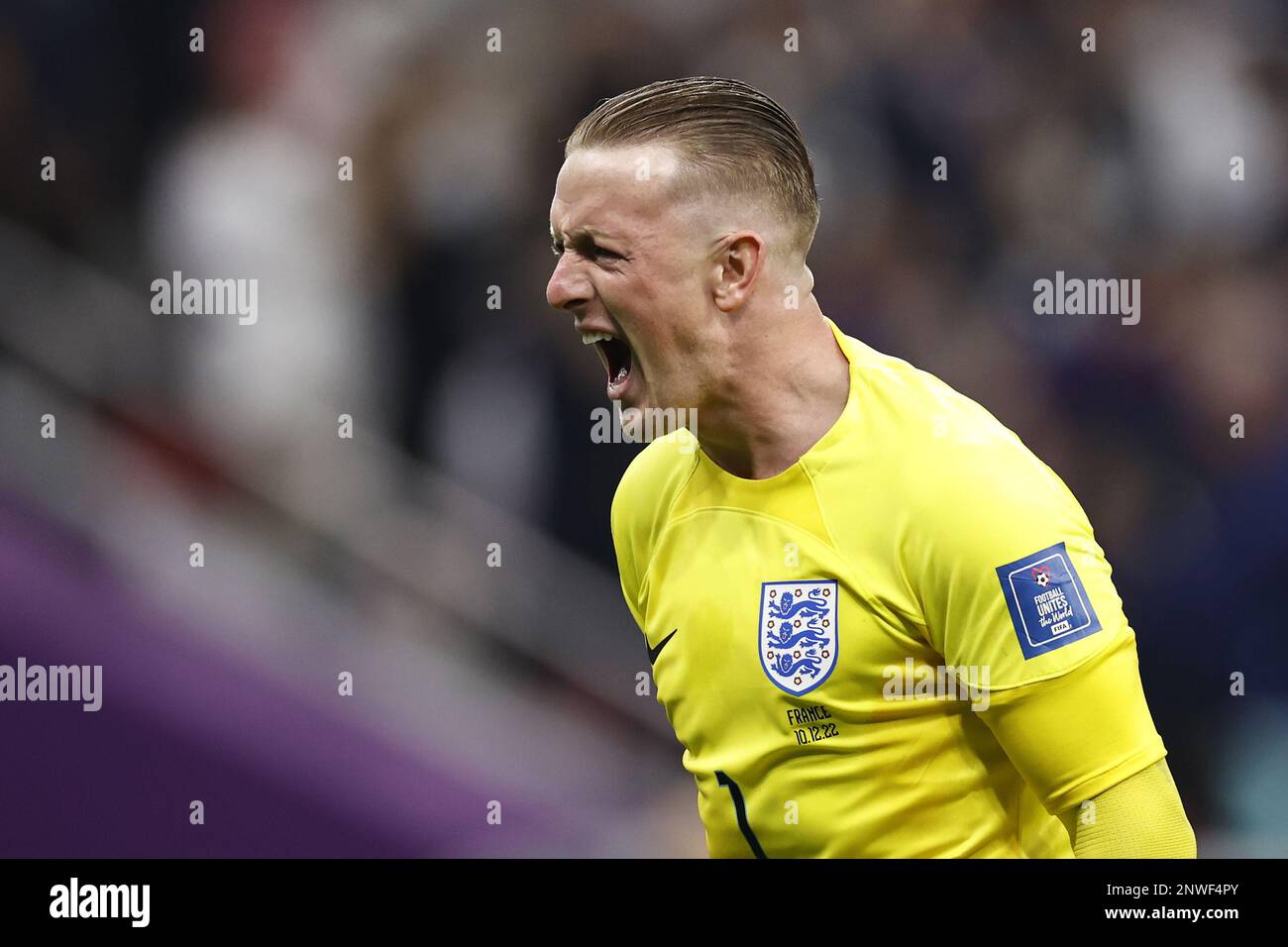 AL KHOR - England goalkeeper Jordan Pickford during the FIFA World Cup ...