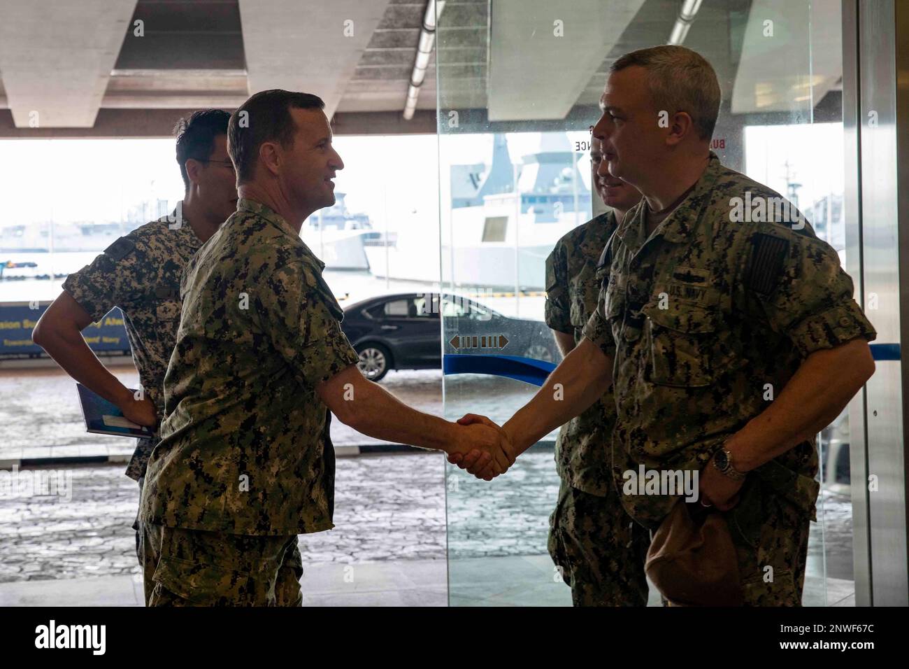 230109-N-VS068-1065 SINGAPORE (Jan. 9, 2023) Rear Adm. Mark Melson ...
