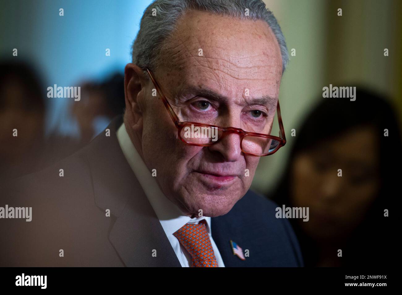 United States Senate Majority Leader Chuck Schumer (Democrat of New ...