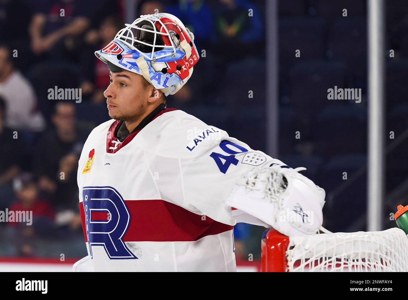 LAVAL, QC - OCTOBER 20: Look on Laval Rocket goalie Michael McNiven (40 ...