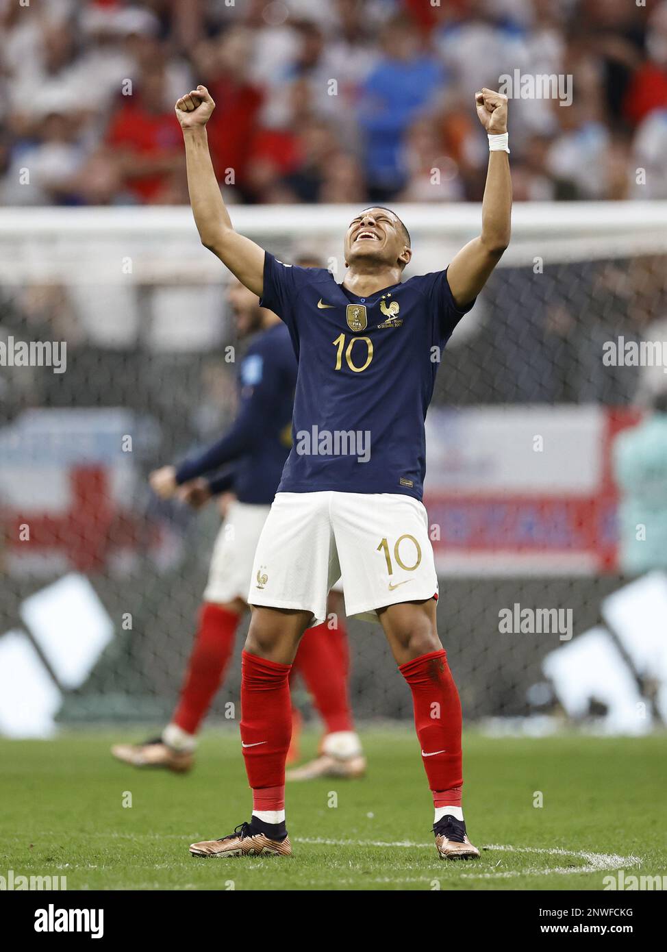 Mbappe world cup final 2022 celebration hi-res stock photography and ...
