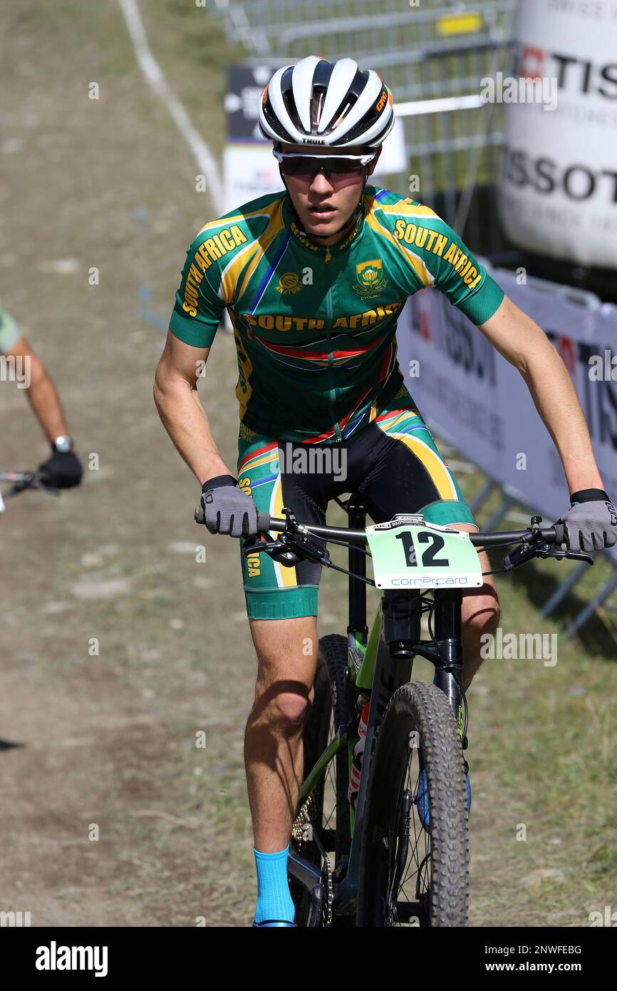 Daniel van der Walt, of South Africa, at the 2018 UCI Mountain Bike ...