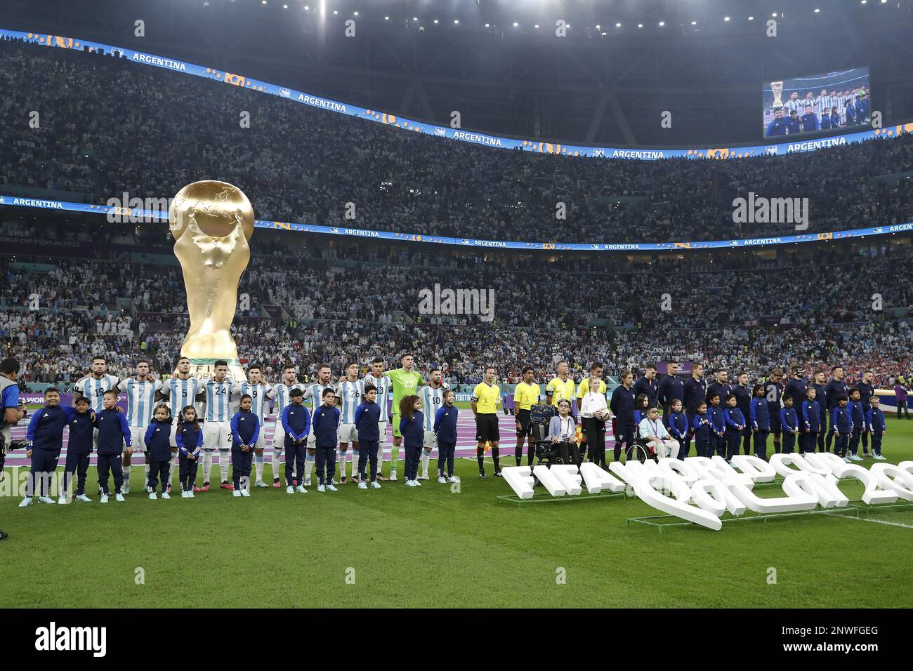 AL DAAYEN - lineup during the FIFA World Cup Qatar 2022 Semifinal match ...