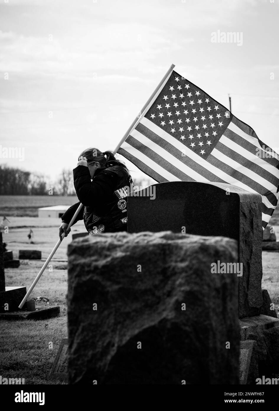 Patriot guard riders Black and White Stock Photos & Images - Alamy