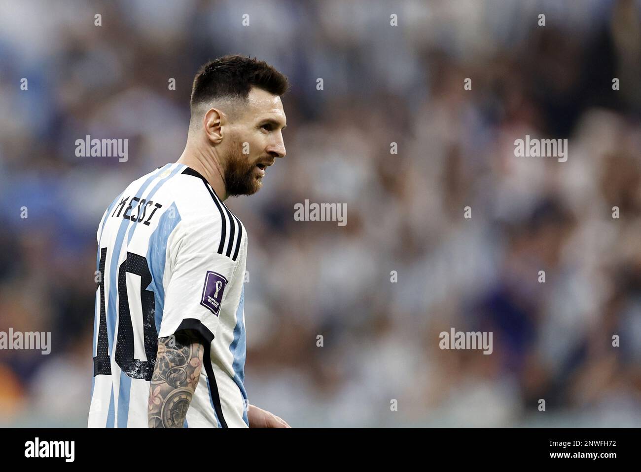 AL DAAYEN - Lionel Messi of Argentina during the FIFA World Cup Qatar ...