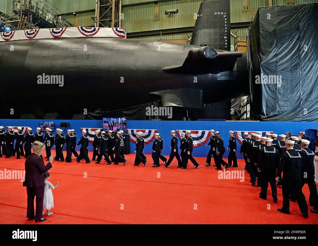 Ceremonial Flower Girl Brooklyn Marie Glantz, daughter of Ship's ...