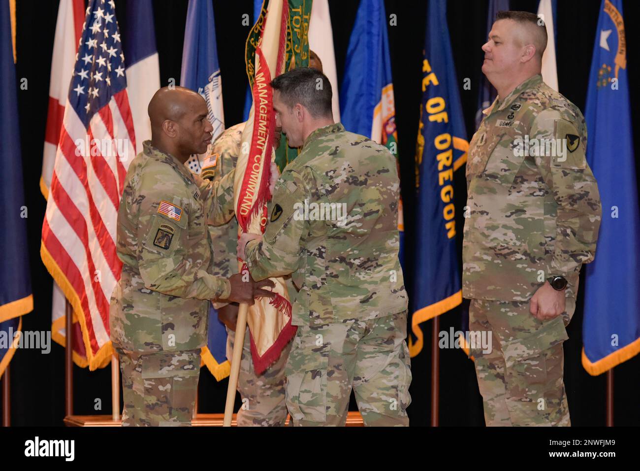 Fort Knox Garrison Commander Col. Lance O’Bryan passes the Garrison ...