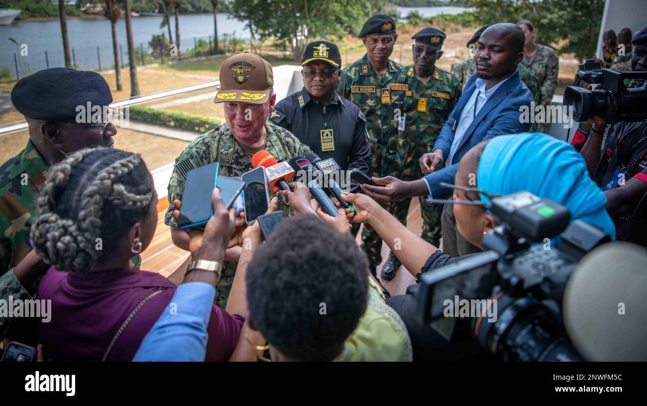 230126-N-DK722-1013 (Jan. 26, 2023) LAGOS, Nigeria – U.S. Navy Vice Adm ...