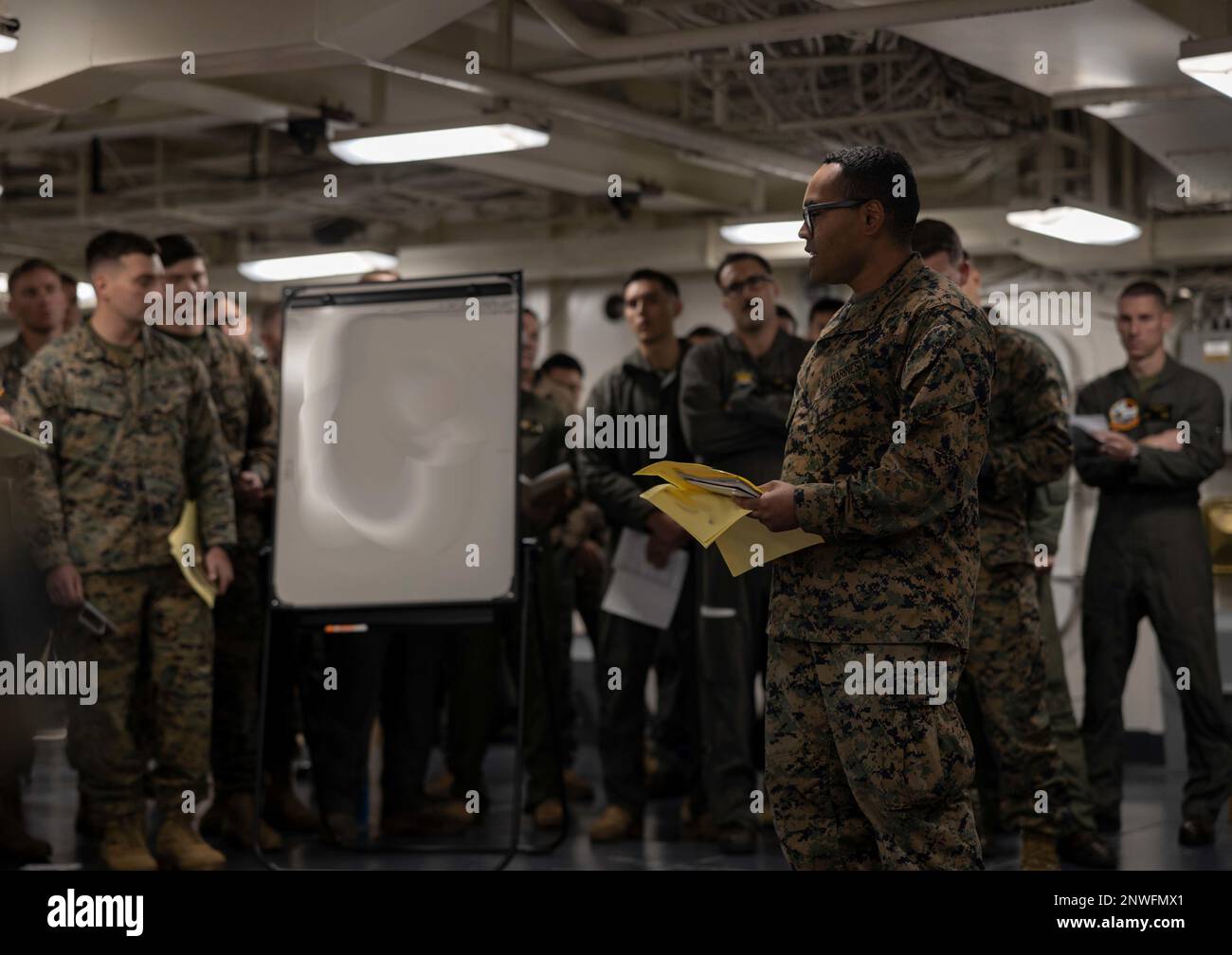 U.S. Marine Corps 1st Lt. Alonso Whitcomb, the communication officer of ...