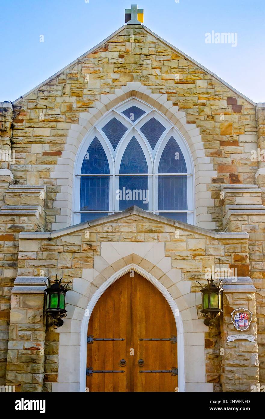 First Christian Church is pictured in the Leinkauf Historic District ...