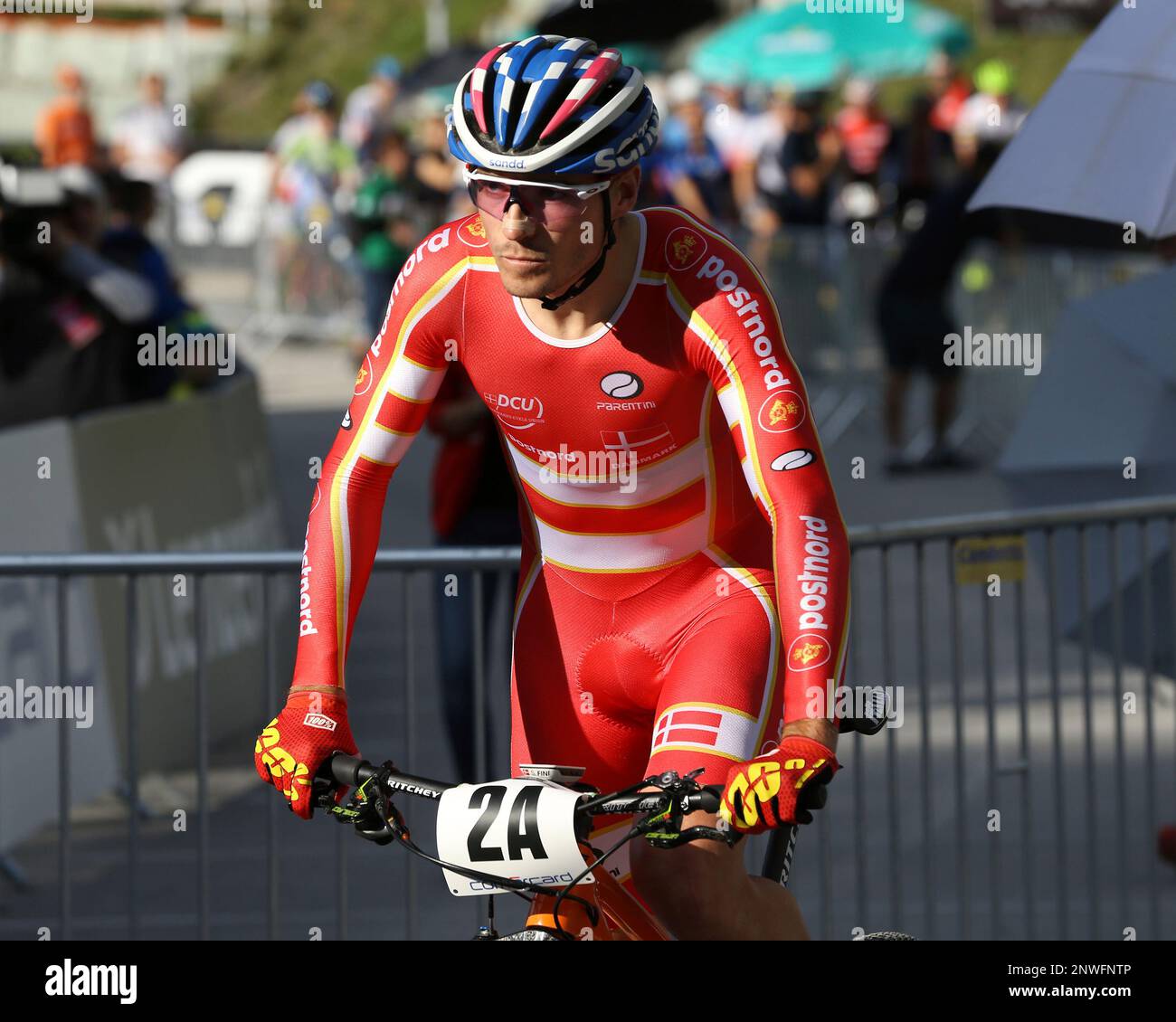 Sebastian Fini, of Denmark, at the Cross Country Team Relay, at the ...