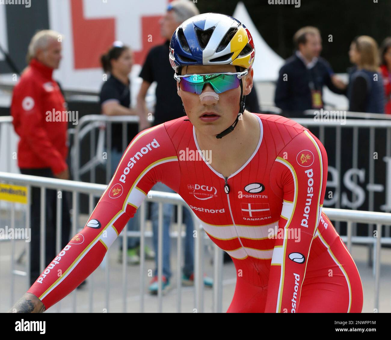 Simon Andreassen, of Denmark, at the Cross Country Team Relay, at the ...