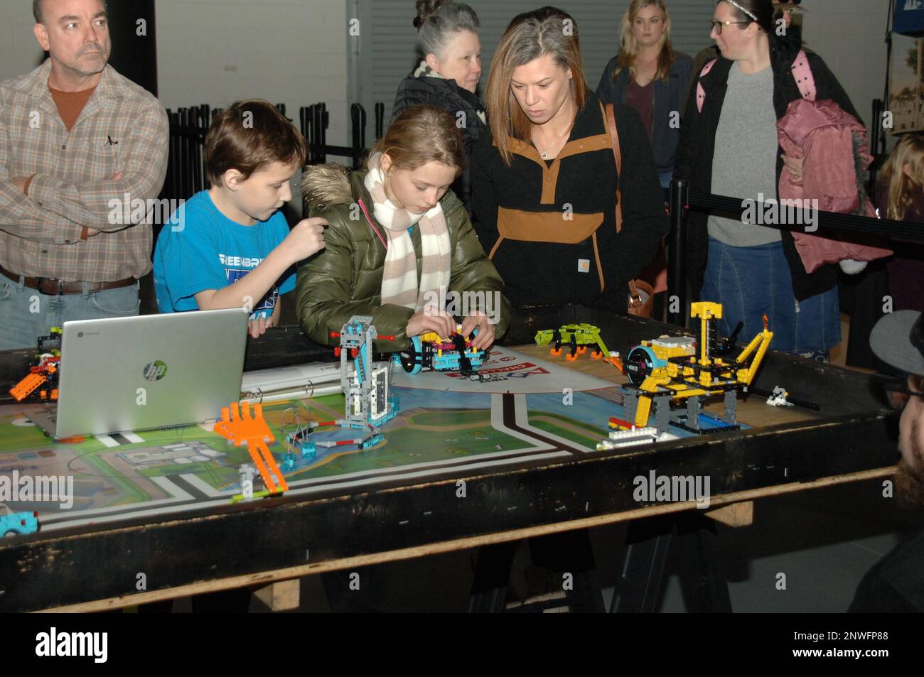 Members of the First LEGO League and students from area public schools ...