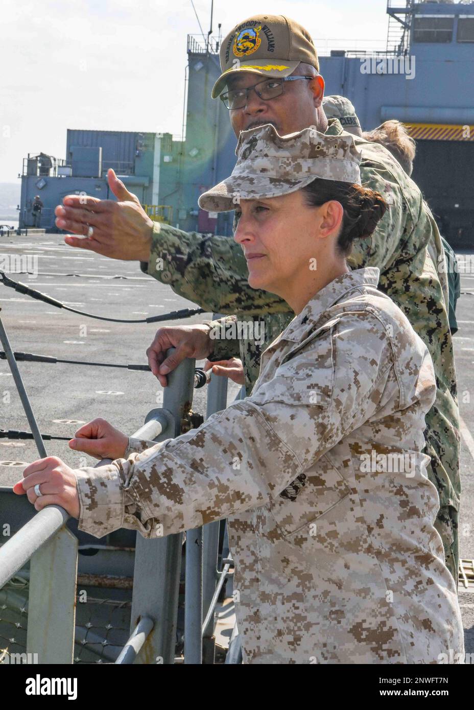230131-N-TC338-1435 PORT OF DJIBOUTI (Jan. 31, 2023) Capt. Lenard ...