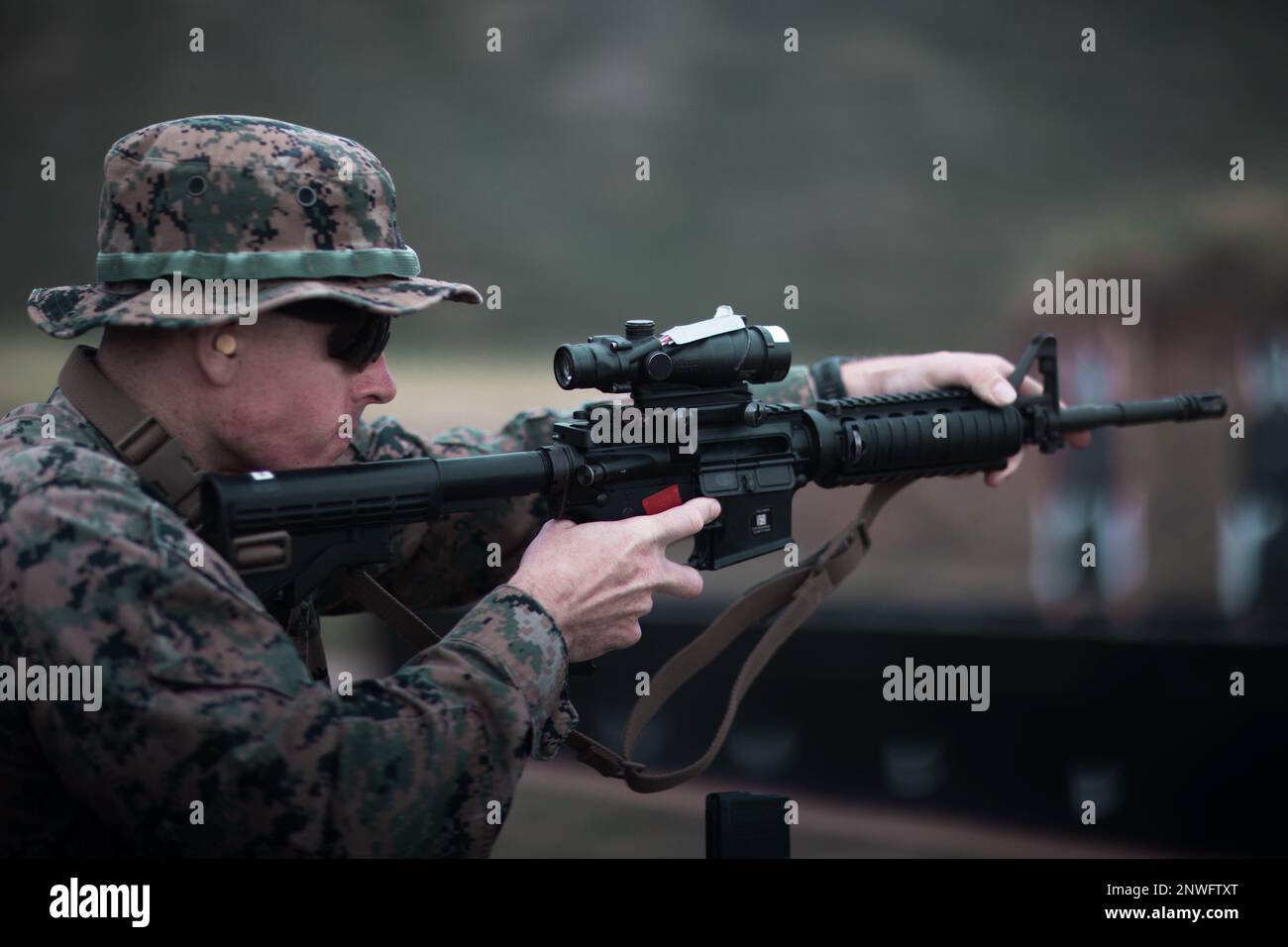 U.S. Marine Corps Sgt. Brian St. Pierre, special reaction team member ...