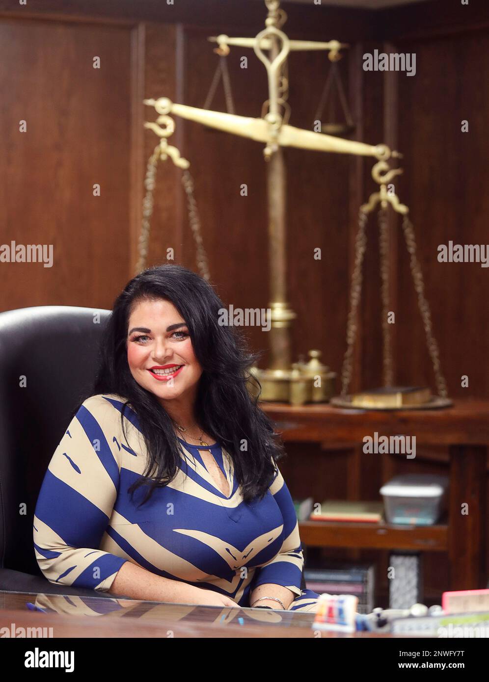 In this Aug. 27, 2018 photo, Judge Sara Kate Billingsley poses on the ...