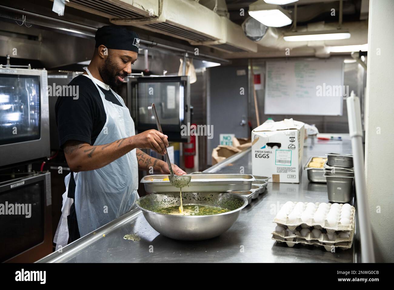 Culinary Specialist 1st Class Jimmy Hill, from Atlanta, assigned to the ...