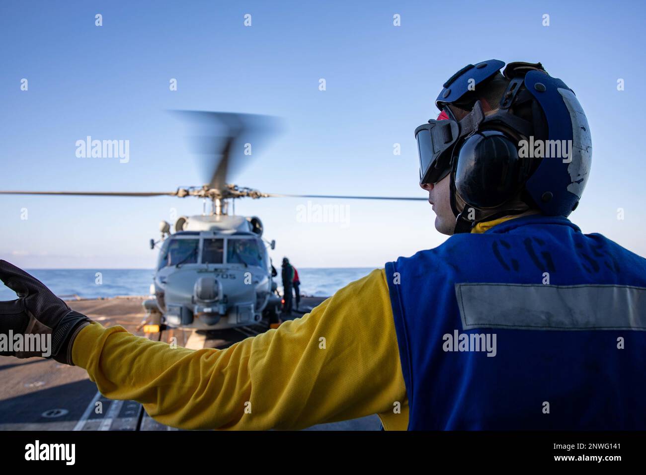 230105-N-TC847-1030 MEDITERRANEAN SEA (Jan. 5, 2023) Boatswain’s Mate ...