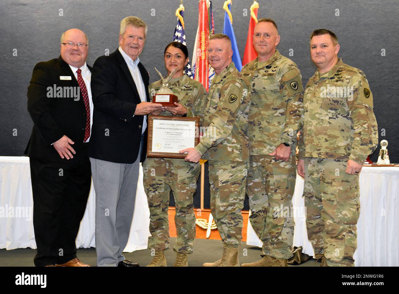 1st Sgt. Adriana Towns receives the 2020 Air Traffic Control Unit of ...
