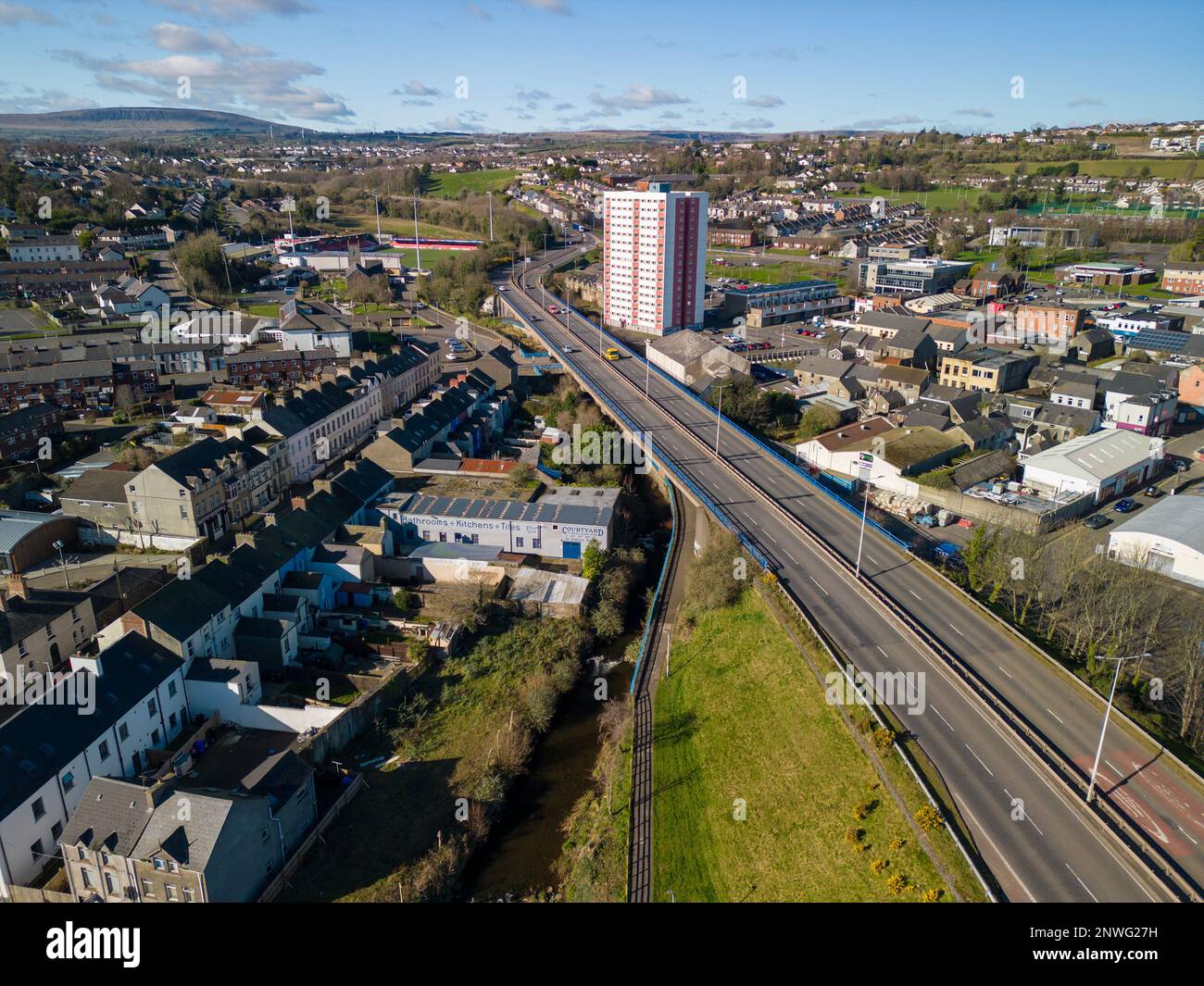 Aerial images of from various locations in and around Larne, County ...