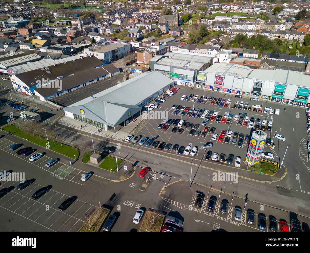 Aerial images of from various locations in and around Larne, County ...