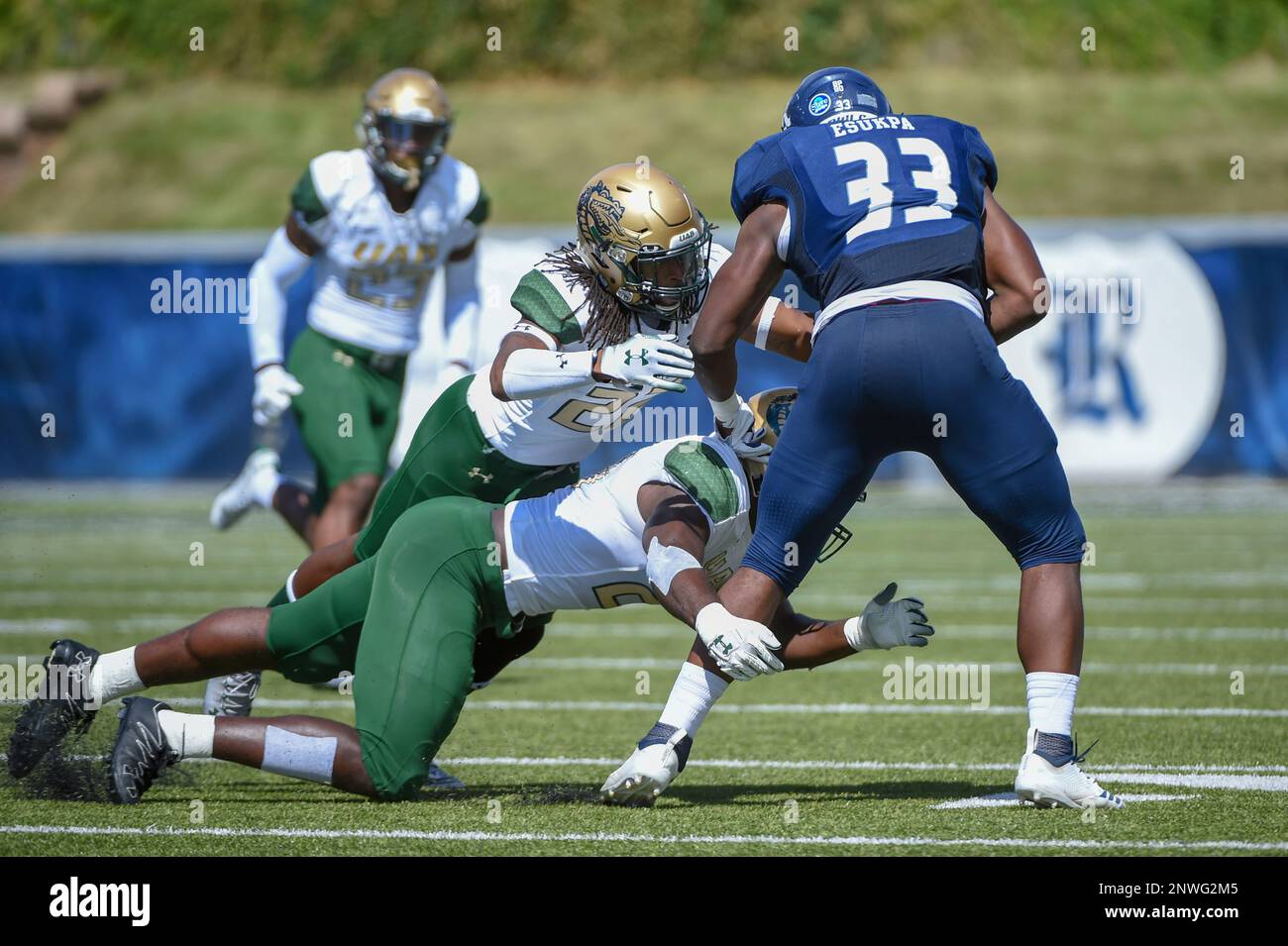 HOUSTON, TX - OCTOBER 13: Rice Owls running back Emmanuel Esukpa (33 ...
