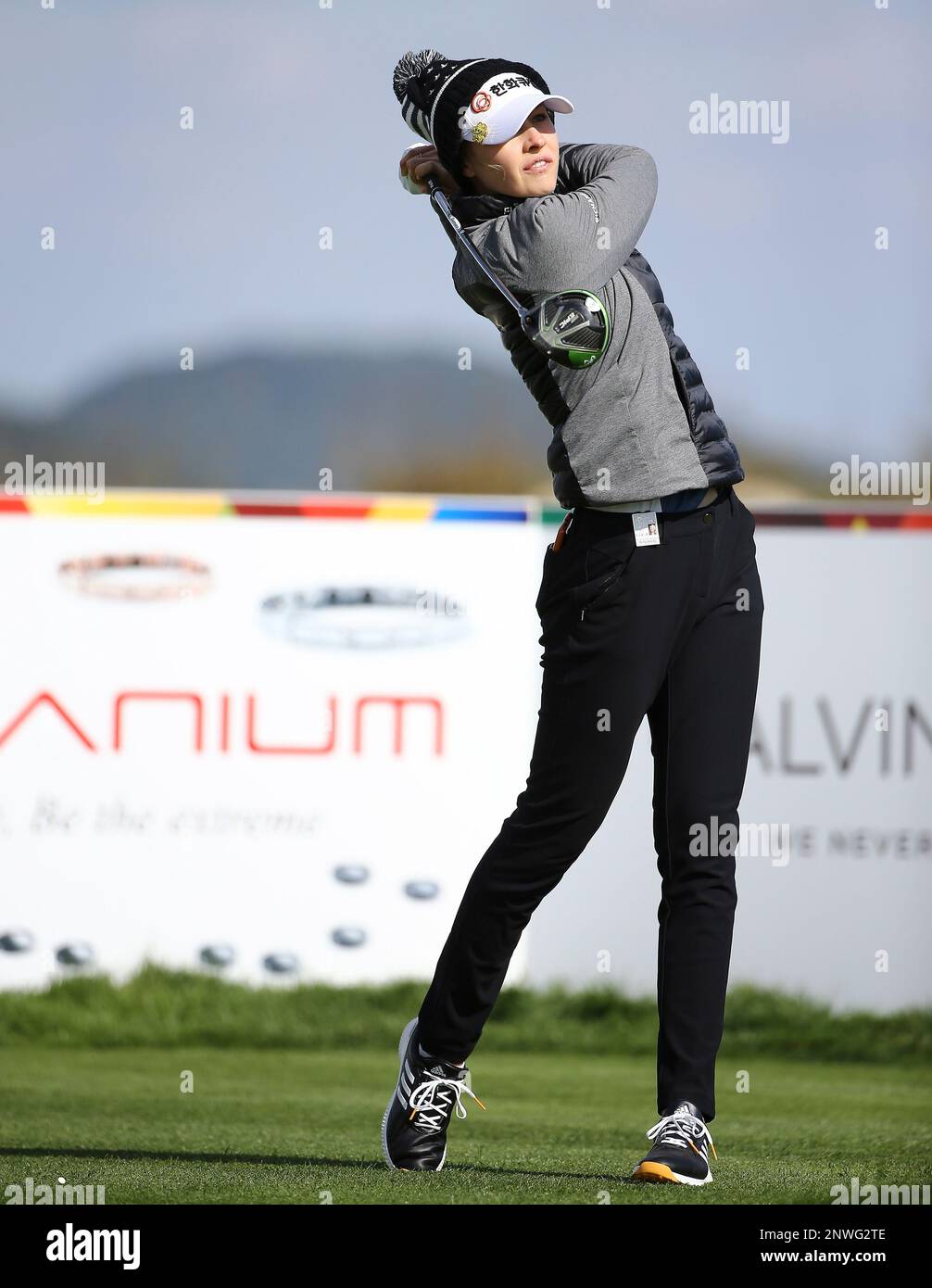 October 10, 2018 - Incheon, South Korea - Nelly Korda of USA action on the 16th tee during an ...