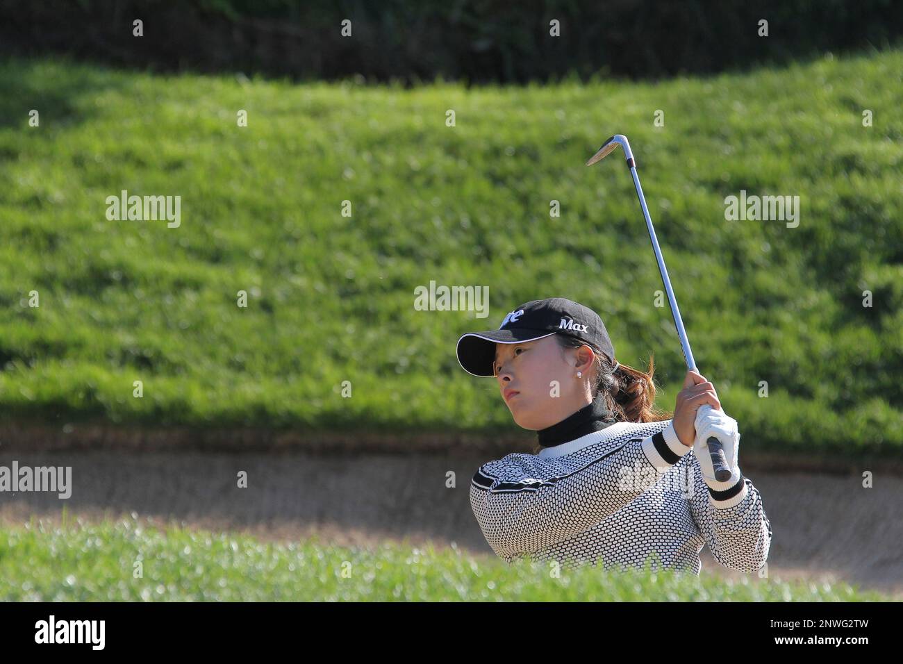 October 10, 2018 - Incheon, South Korea - Jin Young Ko of South Korea action on the 2th bunker ...