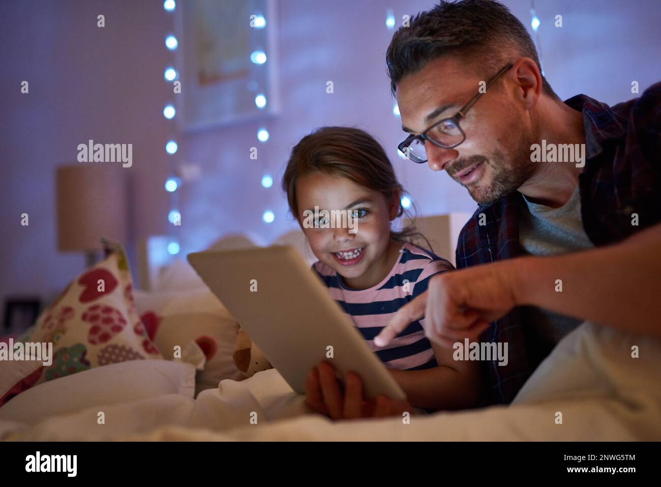 See, they lived happily ever after. Shot of a little girl and her ...